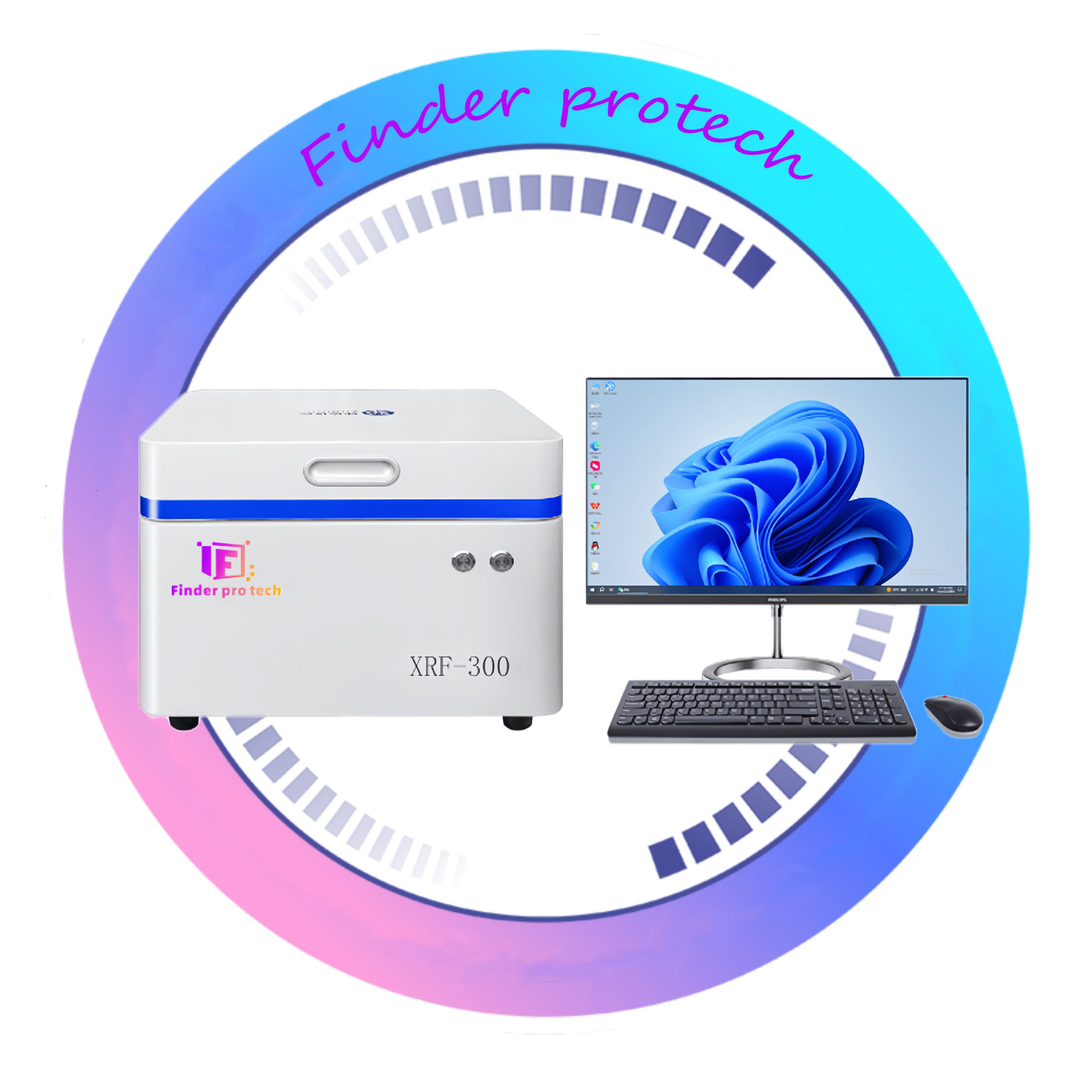 XRF-300 precious metal spectrometer, all-in-one machine - detect 30 ...